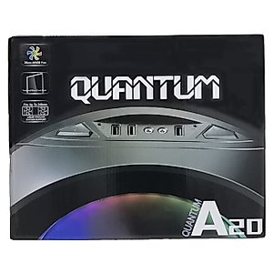 RHINMAX A20 Series Quantum M-ATX/ITX Computer Gaming case, Circular Shape,USB3.0, with 1 ARGB Luminous 20cm Fan(A20 Series Quantum)