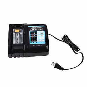 Powtree Lithium Drill Battery Charger DC18RC DC18RD Replacement for 14.4V-18V LXT Battery BL1850 BL1840B BL1820 BL1815 BL1860 BL1430 BL1450 BL1830 with LED Screen