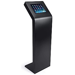 Displays2go Floorstanding Digital Tablet Enclosure, Locking – (IPGRAND12BK)