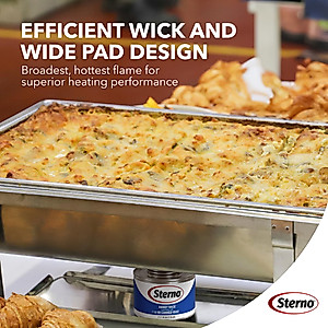 Sterno Handy Wick Fuel Cans - Chafing Dish Fuel Can with 6-Hour Burn Time, Chafer Fuel Cans Food Warmers, Pack of 12