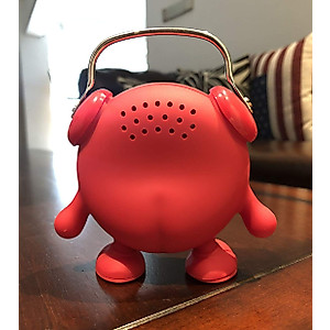 Keleely Kitchen Timer, for Baking Teaching Cooking Egg Potty Training Cute 60 Mins Twist Wind-Up Timer with Ring Alert, No Battery (Red)