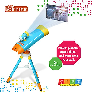 Telescope for Kids, Children's Telescopes & Projector, 24 Space Images & Educational Insights Book Included, Great STEM Activity Science Toys, Learning Gifts for Boys & Girls Ages 3 4 5 6-12 Year Old