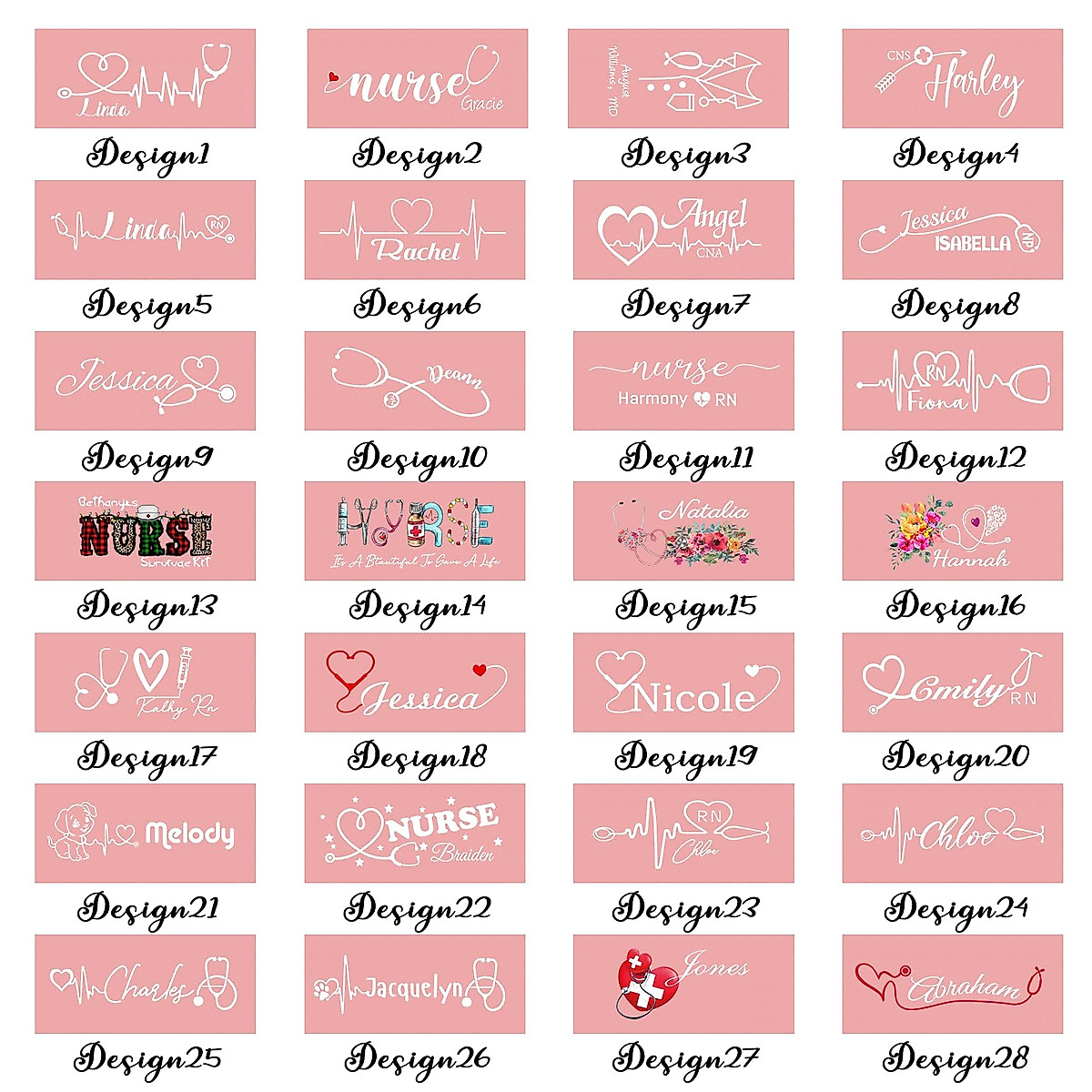 Nurses Week Gift Personalized Stethoscope Case Custom Nurse Name Stethoscope Holder Case Customized Name Lightweight Hard Carrying Storage Bag with Pocket for Nurse Doctor Medical Assistant