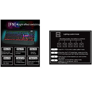 ARCH USB Gaming Keyboard Wired Ergonomic Mechanical Keyboard with Media Key for Windows Desktop, Computer (Color : Pink)