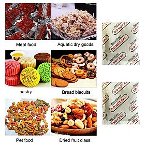 Queenbox 30cc Dessicant Packets Oxygen Absorbers for Food Storages, 100 Pack Silica Gel Sachets Deoxidizer Food Grade Packet Deoxidant