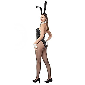 Spooktacular Creations Adult Women Bunny Costume Bunny Bodysuit for Halloween Dress Up Party, Role Cosplay, Theme Party-XL