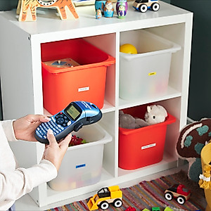 DYMO - SAN91331 91331 LetraTag Labeling Tape for LetraTag Label Makers, Black Print on White Plastic Tape, 1/2'' W x 13' L, 1 Roll