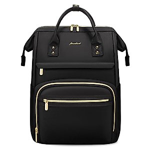 FOCDOD Laptop Backpack Women Work Bag - 15.6 inch with Laptop Compartment Waterproof Professional Travel Backpack Purse with USB Charger for College Teacher Nurse Business Women Pink