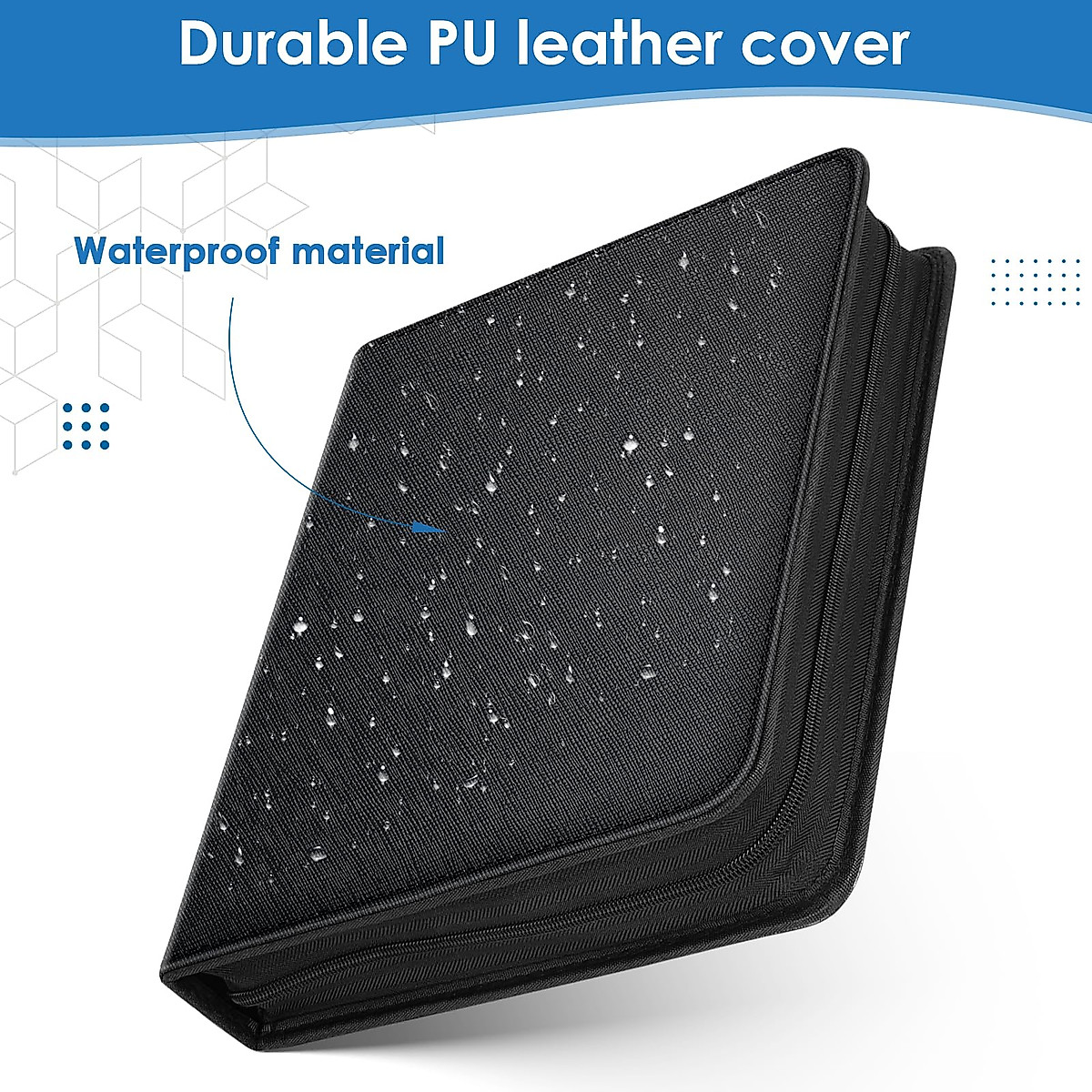 900 Pockets Card Binder, Trading Card 9 Pocket Durable Card Holder Album, Baseball Card Protectors for Yugioh, MTC,TCG, Game Cards, Sports Cards (Black)