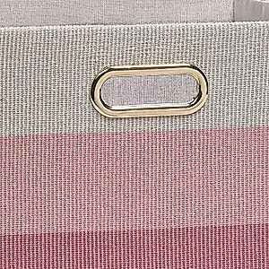 Lambs & Ivy Pink Ombre Foldable/Collapsible Storage Bin/Basket