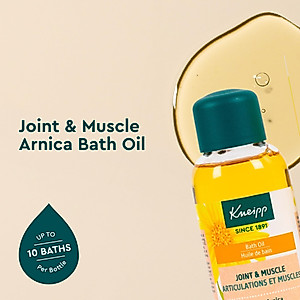 Kneipp Joint & Muscle Arnica Bath Oil - Good for Achy Joints & Post-Workout Recovery - Vegan - 3.38 fl oz - Up to 10 Baths