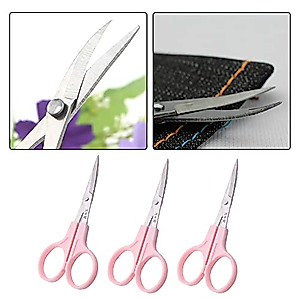 3 Pcs Small Embroidery Curved Scissors Cross Stitch Sewing Craft Small Tools DIY Scissors for Crafting, Sewing, Dressmaking, Cloth
