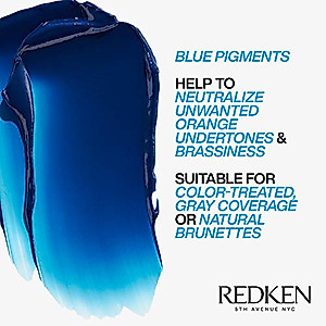 Redken Color Extend Brownlights Blue Conditioner | Hair Toner For Natural & Color-Treated Brunettes | Tones Hair & Removes Brass , 33.8 Fl Oz