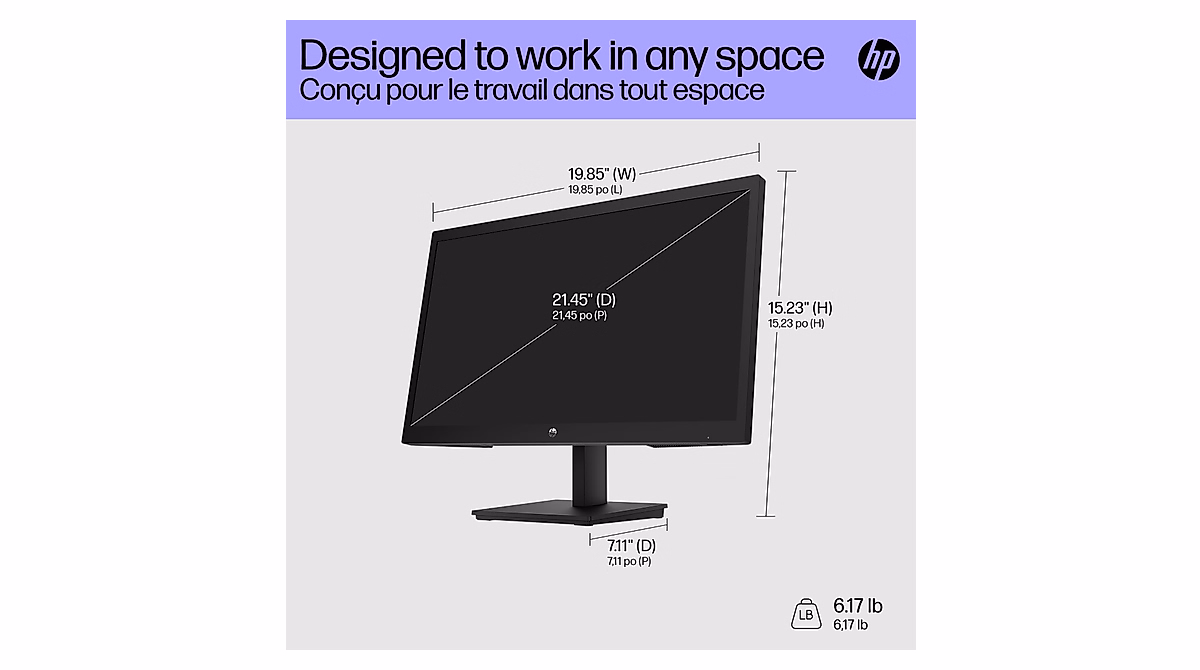 HP V22v G5 FHD Monitor - Stunning Visuals & Eco-Friendly