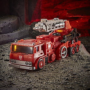 Transformers Toys Generations War for Cybertron: Kingdom Voyager WFC-K19 Inferno Action Figure - Kids Ages 8 and Up, 7-inch