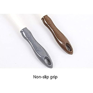 Plastic Toilet Bowl Brush Floor Stand with Long Handle Toilet Brush Stable Base Toilet Cleaner Brush Home Storage Rack