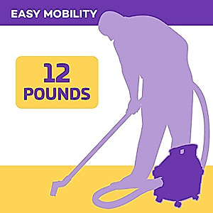 ProTeam Wet Dry Vacuums, ProGuard 4 Portable, 4-Gallon Wet Dry Vacuum Cleaner with Tool Kit