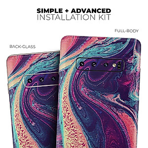 DesignSkinz Liquid Abstract Paint Remix V15 Protective Vinyl Decal Wrap Skin Cover Compatible with The Samsung Galaxy S20 (Screen Trim & Back Glass Skin)