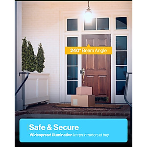 Sunco Lighting - 10 Pack A19 LED Dusk to Dawn Bulb for Home Residential Porch Patio Driveway Decorated Ambient Outdoor Twilight, 9W Equivalent to 60W 5000K Daylight, Auto On/Off Photocell Sensor UL