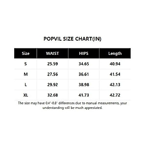 popvil Flare Pants for Women High Elastic Waisted Yoga Pants Color Block Causal Trousers Black X-Large