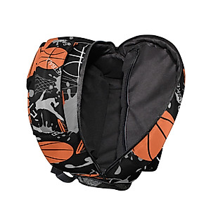 Sports Basketball School Backpack Boy Girl Kids Schoolbag Bookbag Laptop Travel Hiking Daypack for Women Men