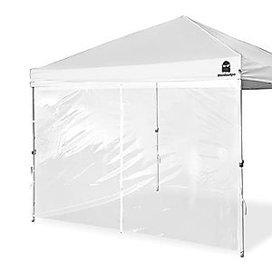 MordenApe Clear Sidewall for 10x10 Pop up Canopy - Straight Leg, Instant Canopy Transparent Sunwall, Outdoor Canopies Sidewall with Door, 1 Pack Sidewall Only