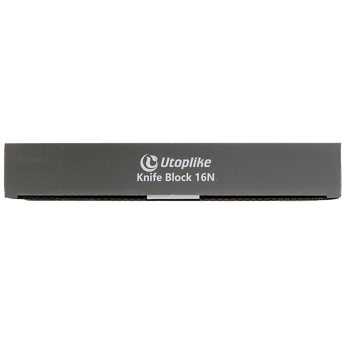 Utoplike In-drawer Knife Block Bamboo Kitchen Knife Drawer Organizer,Large handle Steak knife Holder without Knives, fit for 16 knives and 1 Sharpening Steel (16 Knife Organizer）