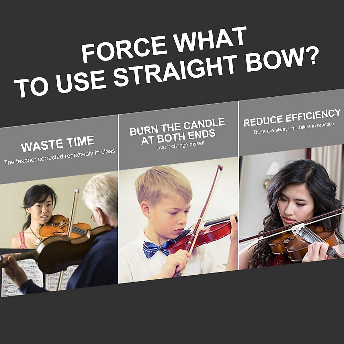 HEALLILY Violin Bow Straighten Corrector Tool Guide Fiddle Bow Collimator Beginner Starter Violin Training Teaching Accessory 8X10CM