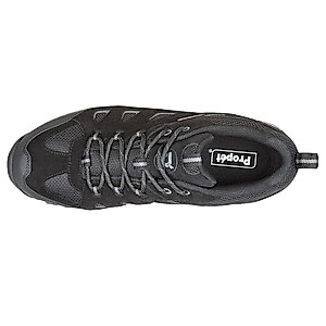 Propét Men's Ridge Walker Low Hiking Boot Ankle Bootie, Black, 9 Medium US