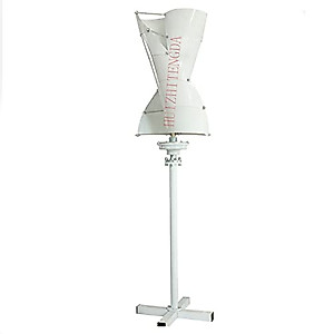 HUIZHITENGDA 12V 24V 48V 220V Vertical Wind Turbine Generator,4000W 10 Blade Home Spiral Wind Power Turbine Generator for Home Or Camping(White),220v