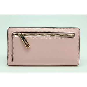 Kate Spade New York Staci Saffiano Leather Large Slim Bifold Wallet Light Crepe