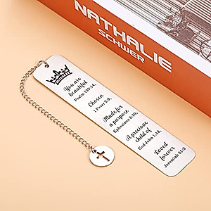 First Communion Christening Gift for Boys Girls Christian Gifts Bookmark for Women Religious Bible Verse Bookmark for Daughter Birthday Christmas Stocking Stuffers Baptism Religious Church Bulk Gifts