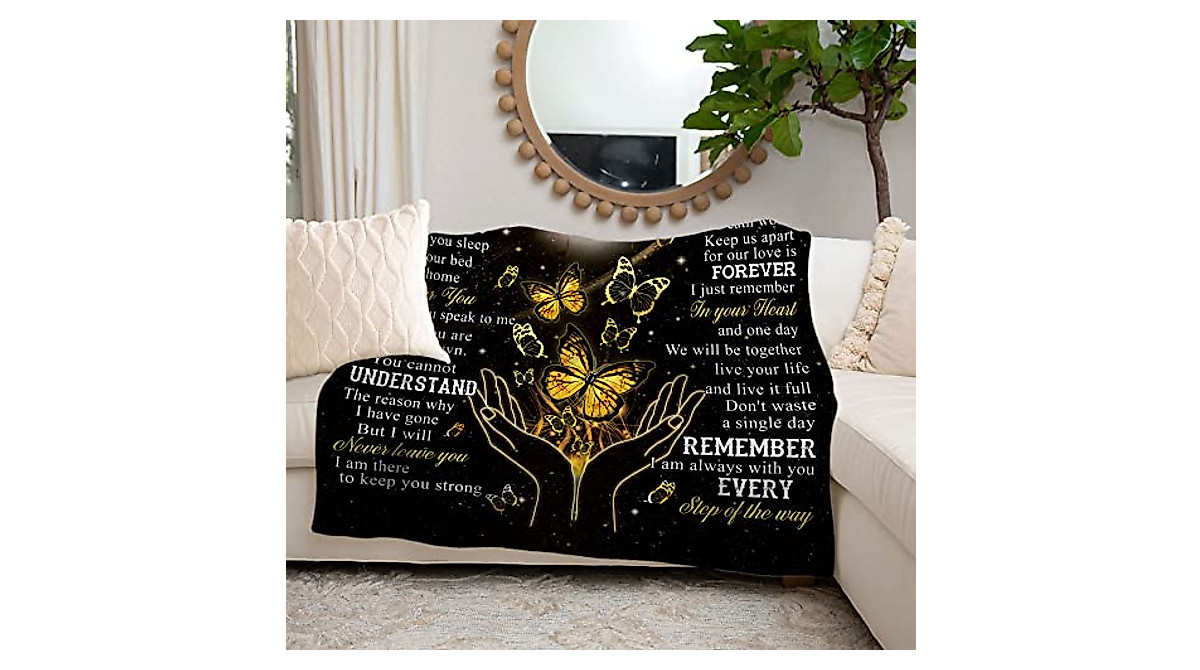 MUCHNEE Personalized Cardinals Memorial Throw Blanket