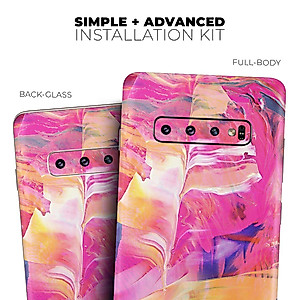 DesignSkinz Liquid Abstract Paint Remix V68 Protective Vinyl Decal Wrap Skin Cover Compatible with The Samsung Galaxy S20 (Screen Trim & Back Glass Skin)