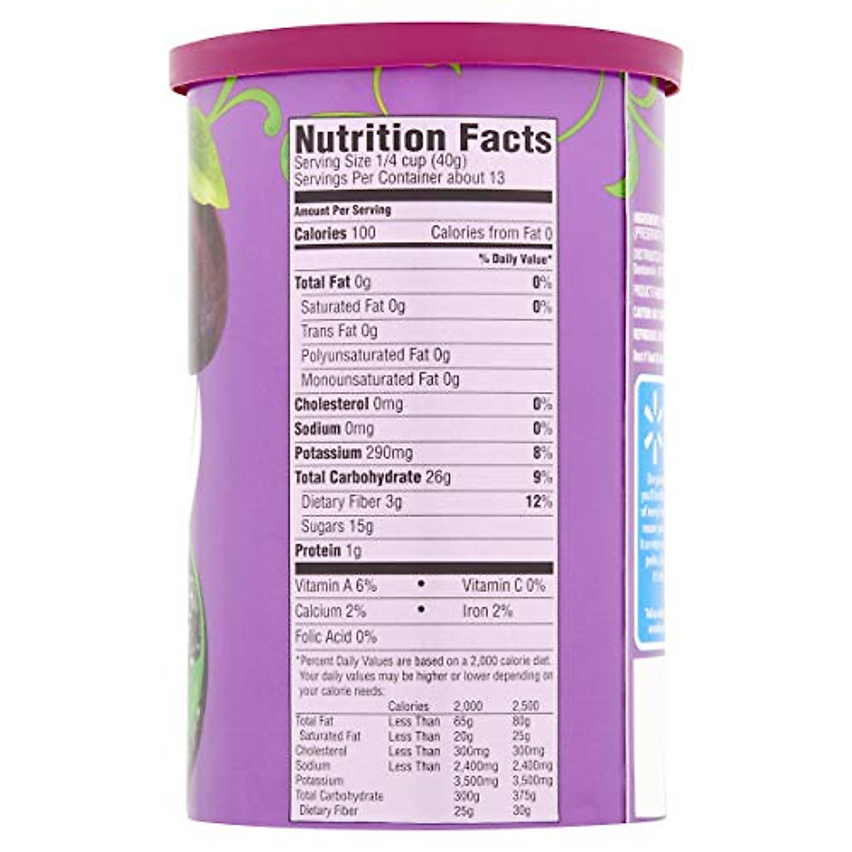 18 Oz Great Value Pitted Dried Prunes (Pack of 2)