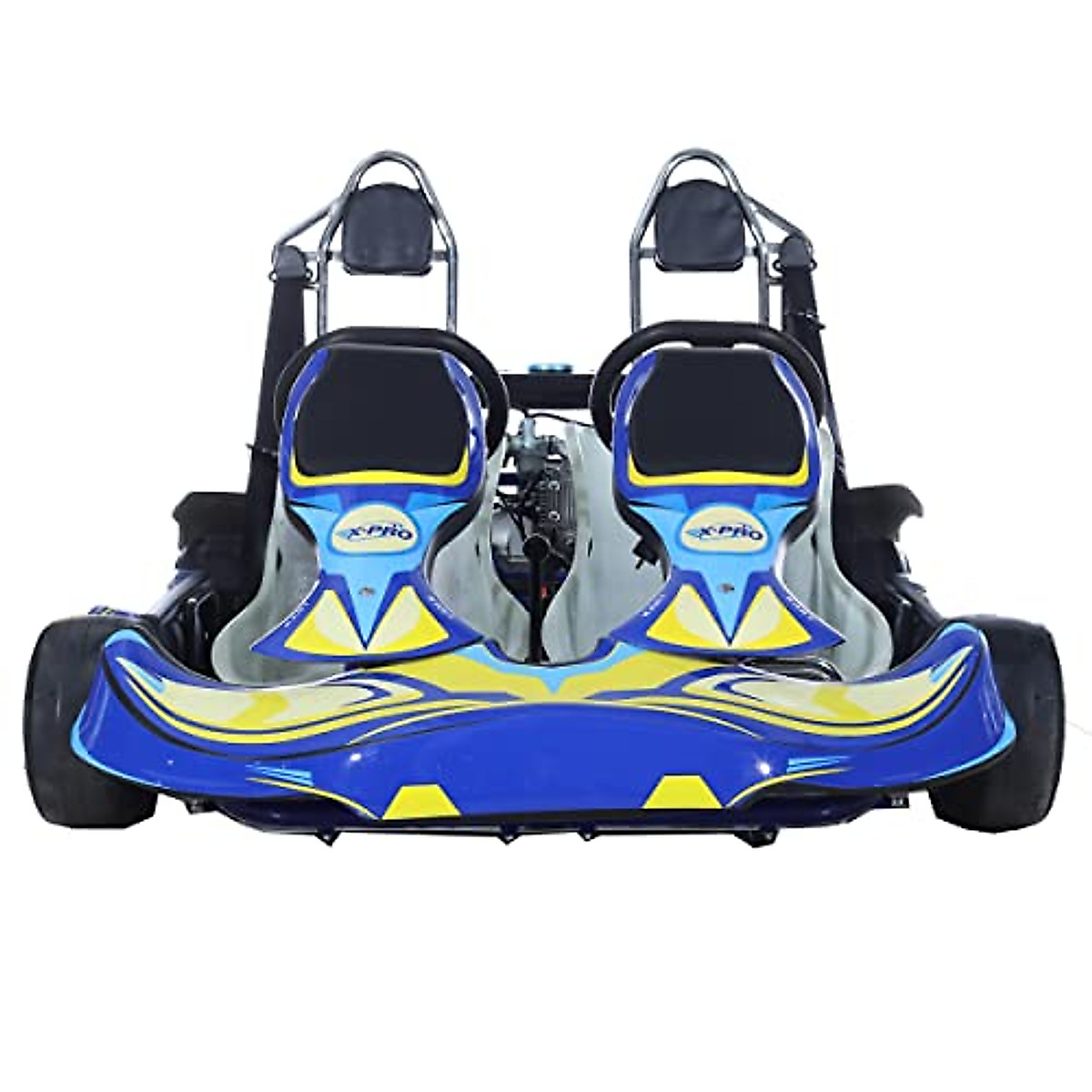 X-PRO Raptor 125cc Zongshen Brand Engine 2 Seater Go Kart with Semi-Automatic Transmission w/Reverse,5" Aluminum and Racing Tires! (Blue)