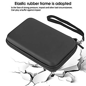 FOLOSAFENAR Hard Bag Strong Extrusion Protector Game Console Storage Bag Impact Resistant for Game Lovers for Game Players (Black)
