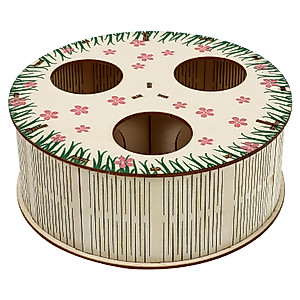 Hamster Tunnel Maze Toy Small Pets Wood Hideout Play Hut Animal Habitat House Exercising Toy Climbing Platform for Dwarf Hedgehog Rat Sugar Glider Gerbil