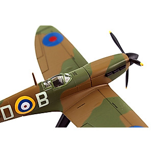 Daron Postage Stamp RAF Spitfire Mkii Battle of Britain Vehicle (1/93 Scale) , Brown