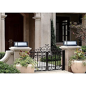 CZLZY Square Outdoor Waterproof Pillar Lamp, Die Casting Aluminum Pillar Lights, Acrylic Lamps, E27 Snail Lamps, Lawn Villa Courtyard Landscape Lights, Garden Pillar Pole Lamp