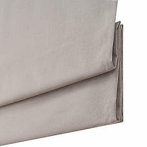 ECLIPSE Kylie Total Privacy Blackout Cordless Lined Window Roman Shade for Living Room, 35 in x 64 in, Grey