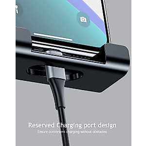 simr Car Headrest Tablet Mount Holder Car Back Seat Tablet Stand for Kids, Compatible with iPhone 14 13 12 Pro iPad Air Pro Mini Galaxy Tab Kindle Fire HD, 4.7-12.9 inch Devices (Black)