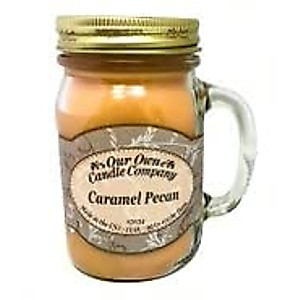 Our Own Candle Company Caramel Pecan Scented 13 Ounce Mason Jar Candle