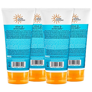 EARTH SCIENCE - Olive & Avocado Deep Conditioning Hair Masque: For Normal to Dry Hair (4 pk, 6 oz.)