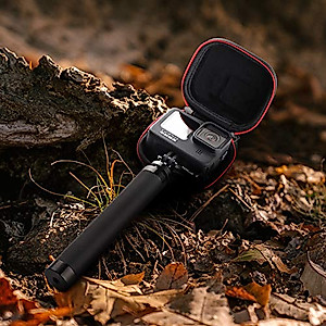 HSU Mini Carrying Case Compatible with GoPro Hero 11/10/9/8/7/(2018)/6/5 Black,Session 5/4,Hero 3+,AKASO/Campark/YI Action Camera and More，Protective Security Bag