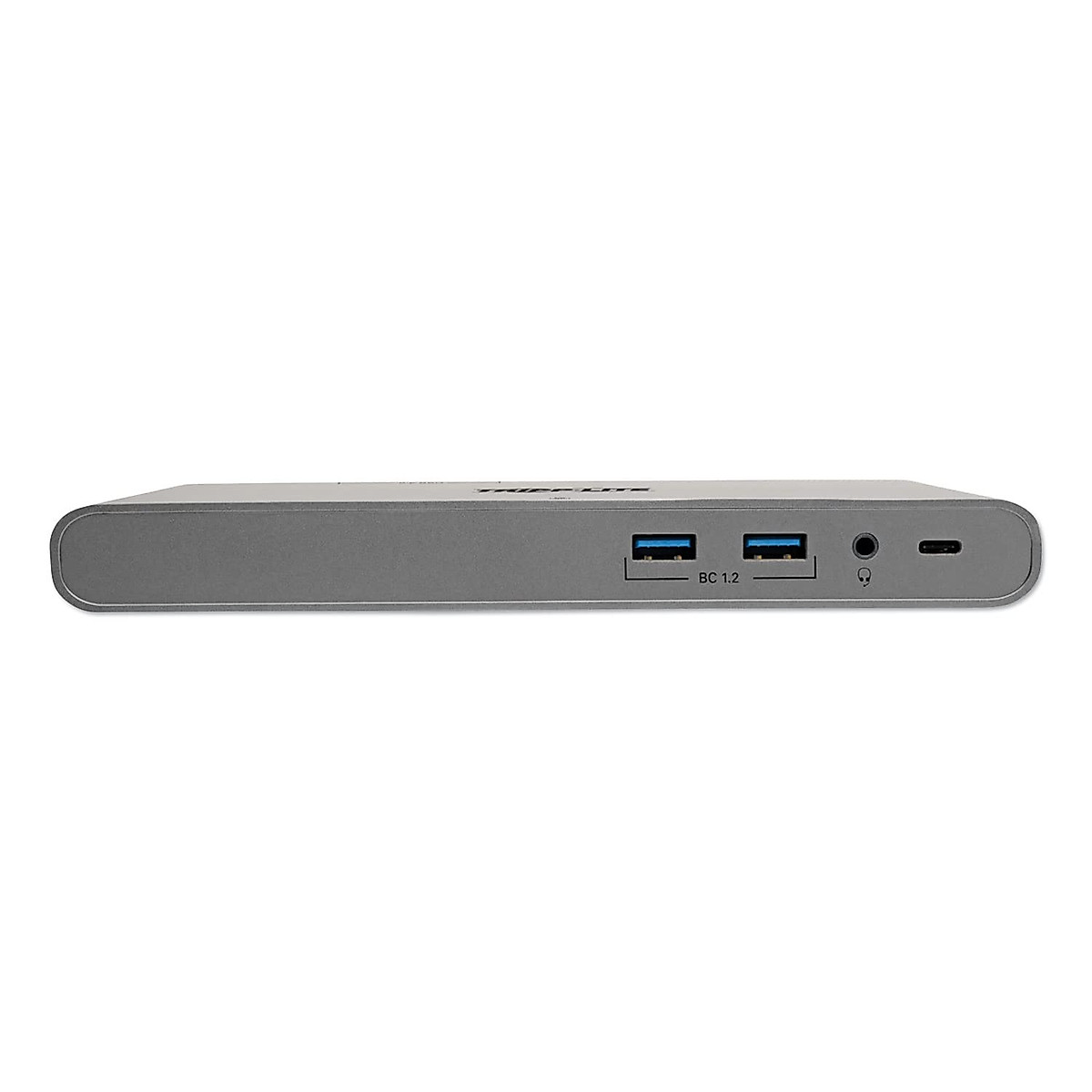 Tripp Lite USB C Docking Station w/ USB-A Hub, USB Type C, HDMI, VGA, DP, Gbe Gigabit Ethernet PD Charging 4K@ 30Hz, Portable, Thunderbolt 3 Silver (U442-DOCK4-S)