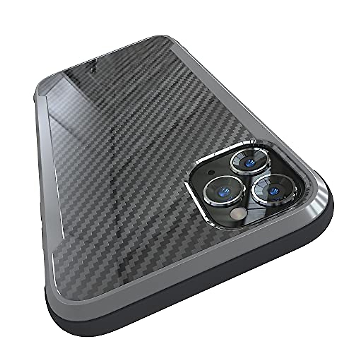 Nicexx Designed for iPhone 11 Pro Case with Carbon Fiber Pattern, 12ft. Drop Tested, Wireless Charging Compatible - Black