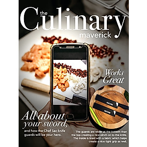 Chef Sac Chef Knife Roll Bag Case with 2-Pack Knife Guards (8.5") Included