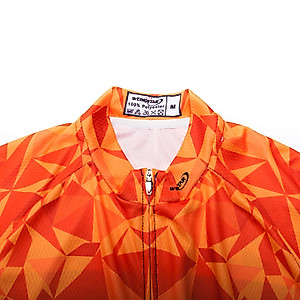 Mens Cycling Jersey Shirt Short Sleeve Bike Jersey Riding Tops Outdoor Cycling Clothing