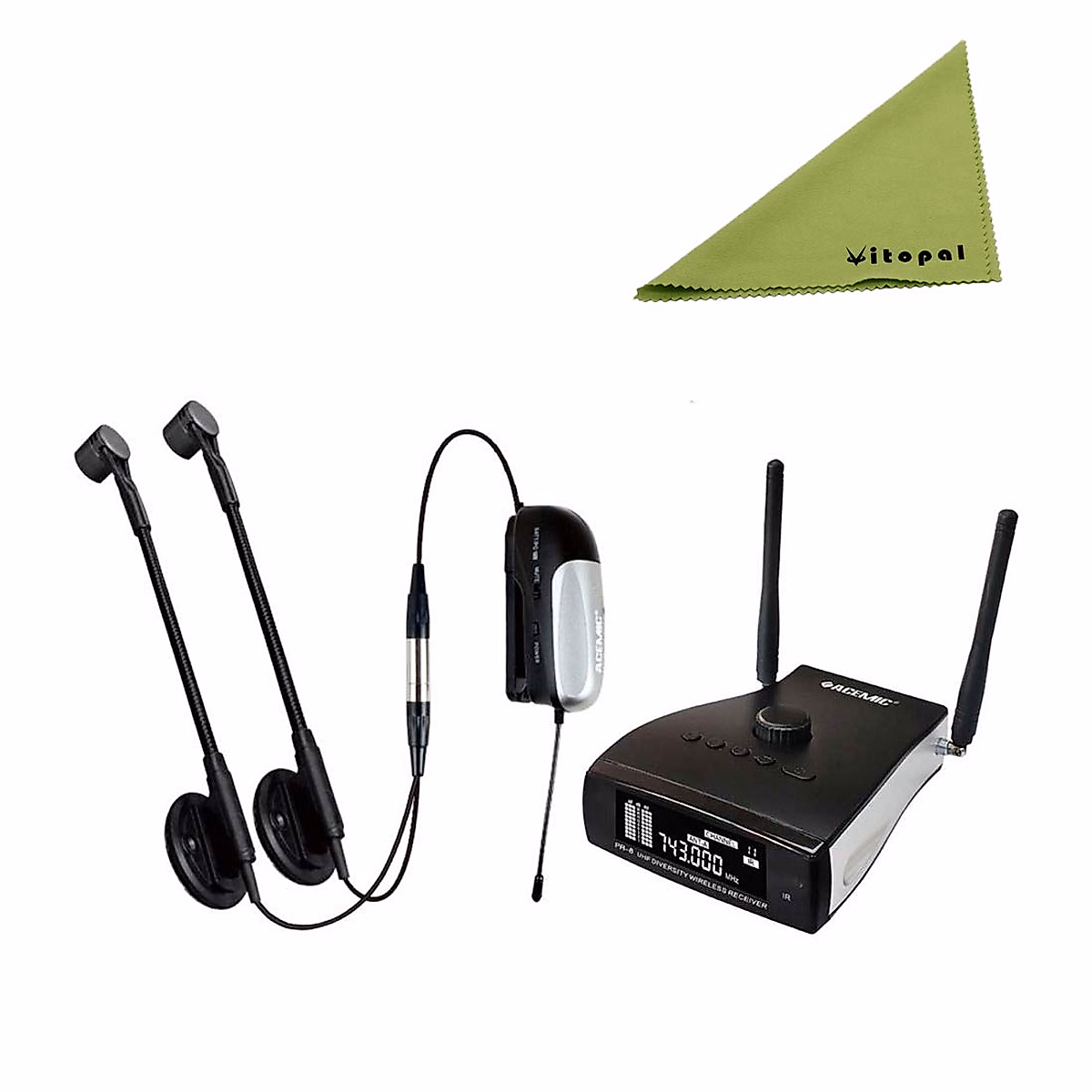 VITOPAL ACEMIC PR-8/AT-20 Wireless Microphone Designed for Accordion Wireless Audio Transmission